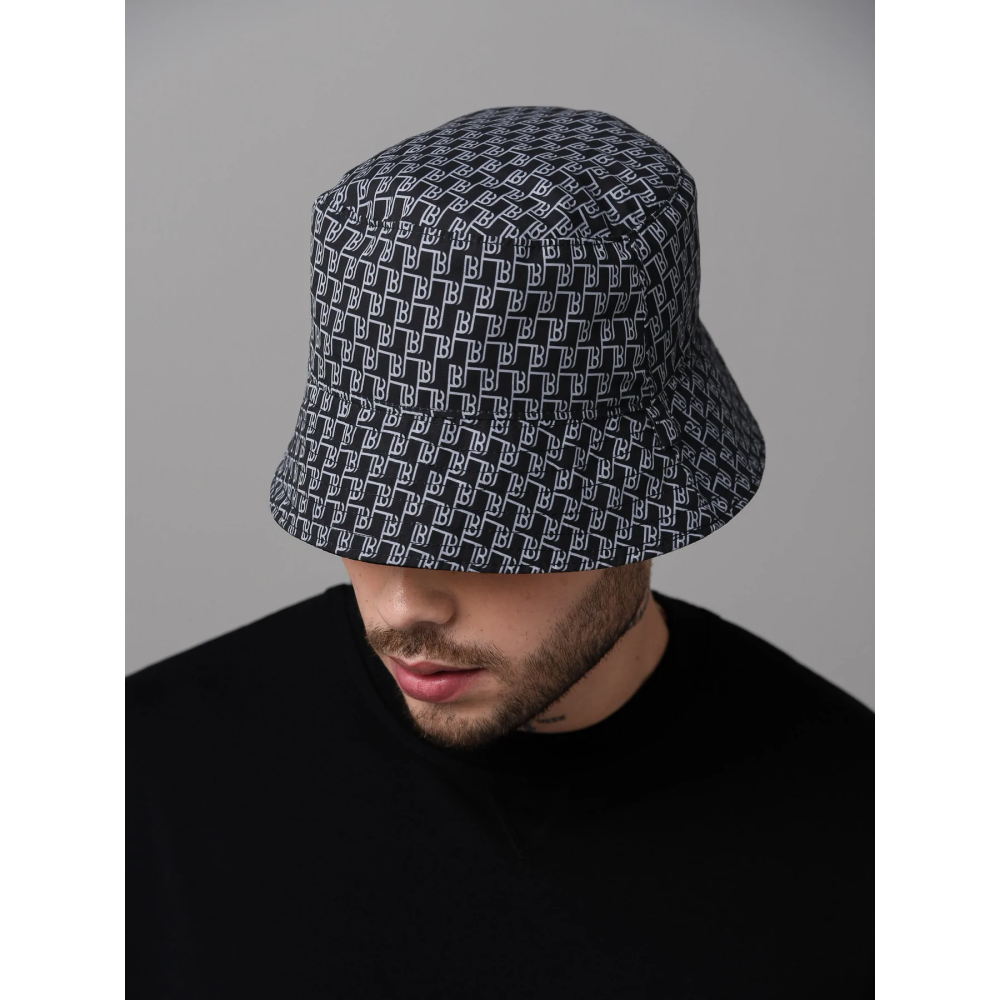 SM8-1100 PAVA BLOW UP WAVY BLACK BUCKET HAT